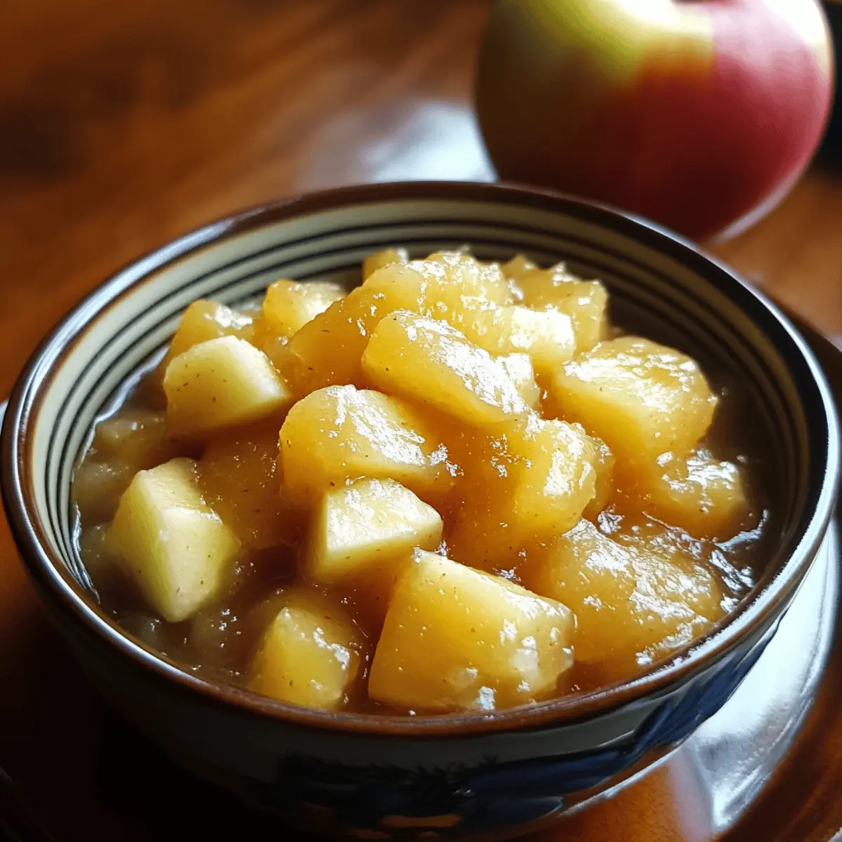Irresistible Easy Apple Compote Recipe for Juicy, Cozy Mornings
